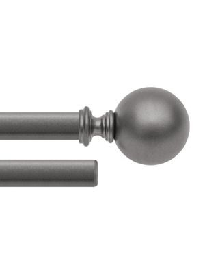 Buy Deco Window 52-144 Inch Extendable Double Curtain Rod with Brackets ...