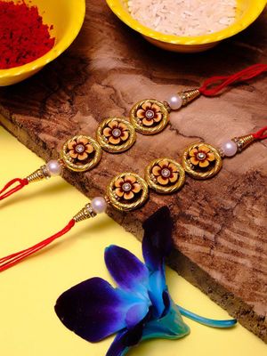 Crunchy Fashion Fashion Rakhi : Buy Crunchy Fashion Pack Of Two Rakhi ...