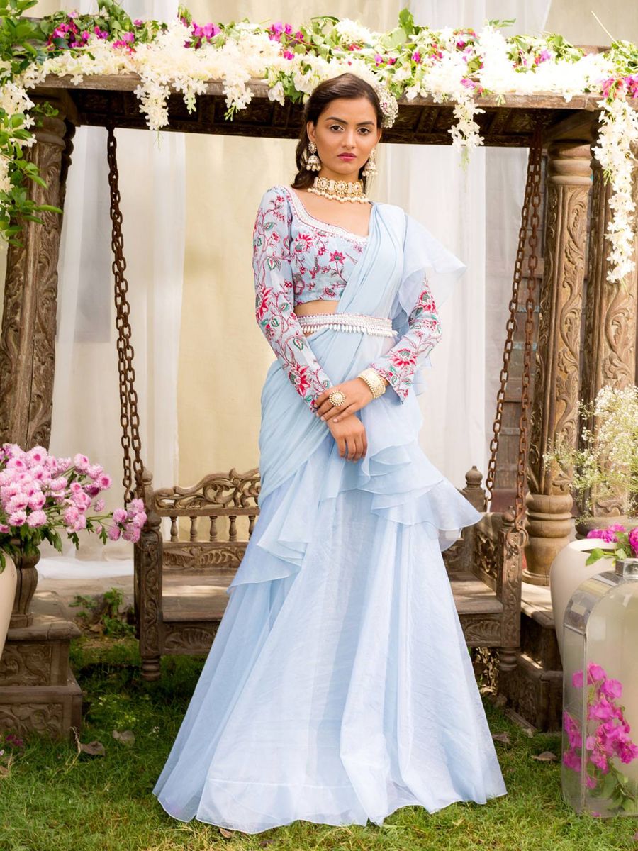 Buy Pre Draped Sarees Online with Classy and Easy to Wear Designs