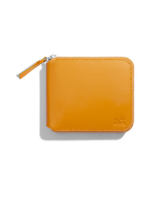 Buy DailyObjects Chrome Yellow Vegan Leather Zip Wallet Online