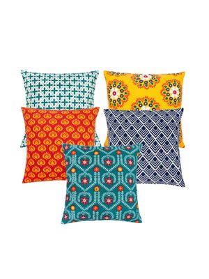 Buy Chumbak Pattern Party Cushion Covers (Set of 5) Online