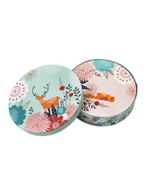 Chumbak Serveware : Buy Chumbak Pink Blissful Woodlands Plates Gift Set ...