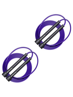 Buy Strauss Pack of 2 Speed Skipping Rope - Blue & Purple online