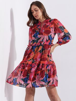 Buy VERO MODA Women Floral Print Casual Wear Multicolor Dress Online