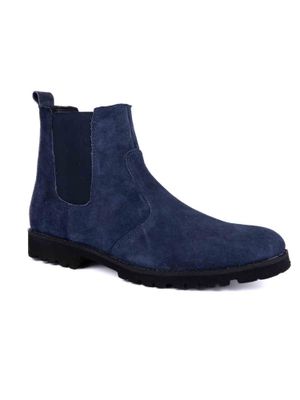 Buy La Botte Men Blue Solid Mid Top Chelsea Boots (EURO 40) Online