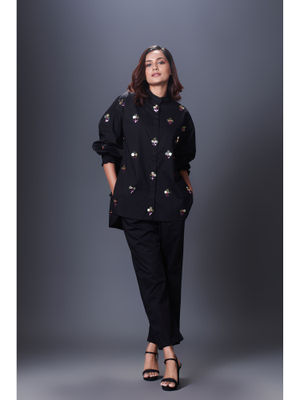 Buy Deepika Arora Black Co-Ord (Set of 2) Online