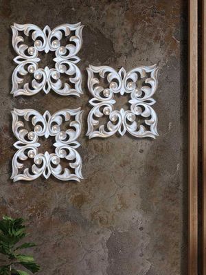 Buy Art Street Square Decorative Plastic Plate, Wall Hanging Carved ...