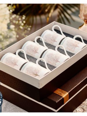 Buy Vigneto Celestial White Mug (Pack of 6) Online