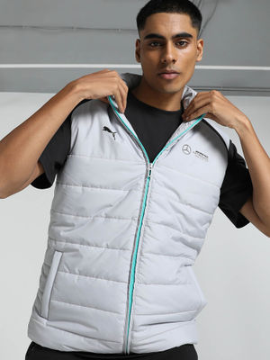 Buy Puma Mercedes Petronas AMG F1 Padded Men's Grey Jackets (XS) Online