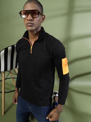Buy RIGO Men Black Terry T-Shirt (S) Online