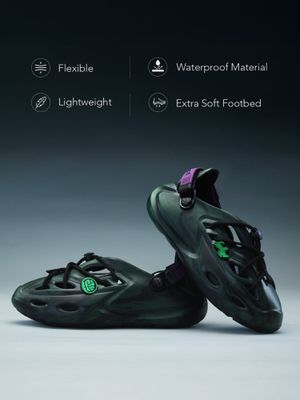 Buy The Souled Store Green Originals Hydro's Hulk Men Clogs (UK 6) Online