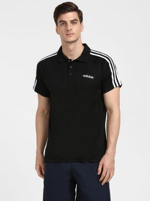 Buy adidas M Cls Polo Black Training Polo Shirts Online
