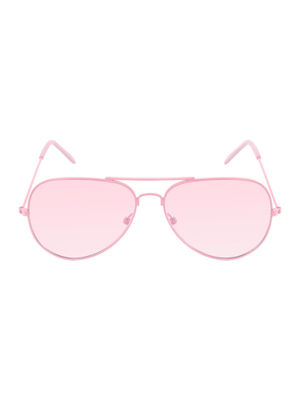 Buy Spiky Pink Frame Pink Lense UV Protected Lens Aviator Sunglasses Online