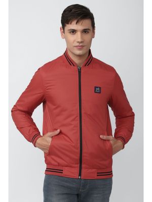Buy Van Heusen Men Solid Red Jacket Online