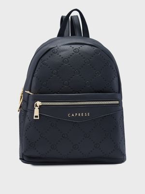 Buy Caprese Black Solid Backpack Online