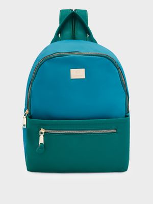 Buy Caprese Blue Colorblock Backpack Online