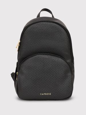 Buy Caprese Black Solid Backpack Online