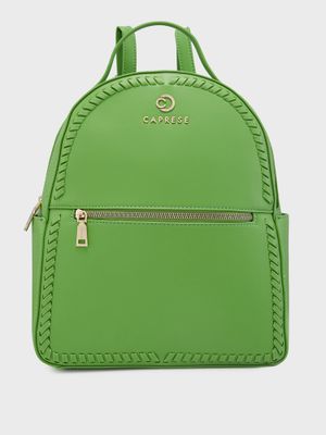 Buy Caprese Green Solid Backpack Online