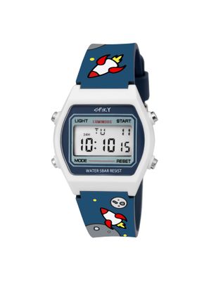 Buy Spiky Unique Printed Square Blue Multi Functional Sports Digital ...