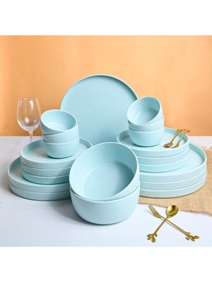Buy Voncasa Minto Blue Sparkle 20 Pieces Dinner Set Online