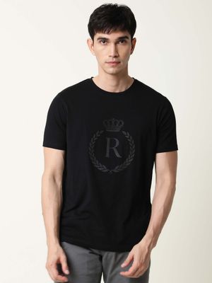 Rare Rabbit T-Shirts : Buy Rare Rabbit Royal Black T-shirt Online ...