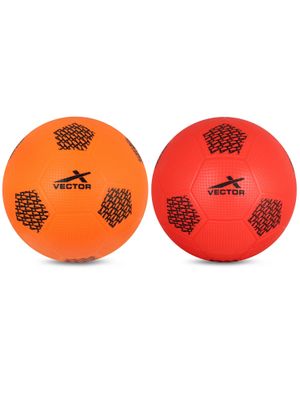 Buy Vector X Home Play Ball PVC Soft Kick Football Combo Balls for Kids ...
