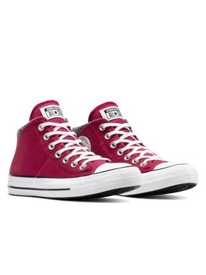 Buy Converse Burgundy Women Chuck Taylor All Star Madison Plaid Mid Top ...