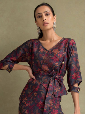 Buy SAAKI Hidden Mist Printed Top Online