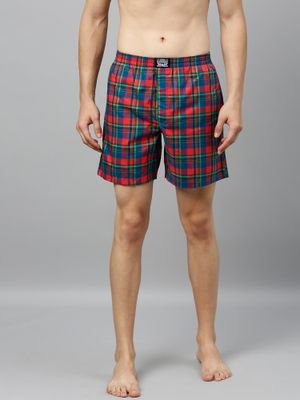 Levi's Boxers : Buy Levi's Men Regular Fit Checkered Boxer Shorts Red ...