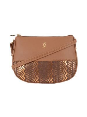Buy Baggit Potis Extra Large Brown Sling Bag Online