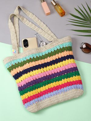 Buy Magic Needles Handmade Crochet Bag - 3044 (M) online