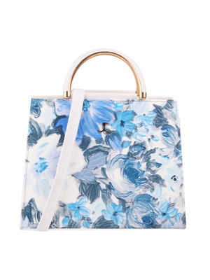 Buy Metro White Solid Synthetic Satchel Online