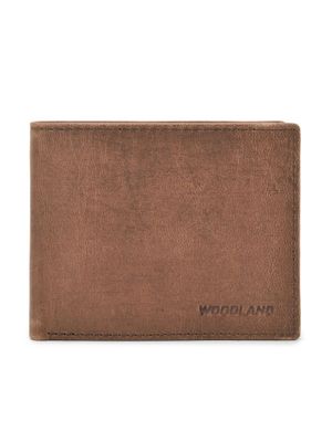 Buy WOODLAND Mens Solid Brown Wallet Online