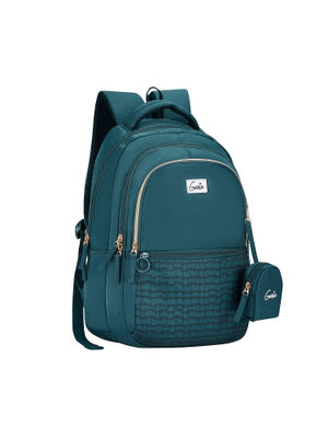 Buy Genie Jewel, School Junior 17 Inch Teal Girls Backpack with Pouch ...