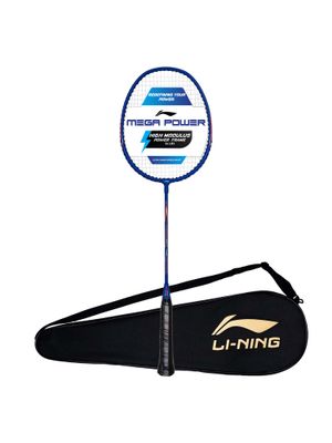Buy Li-Ning Mega Power 7 Strung Badminton Racquet (Blue, Orange 95 g ...