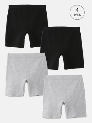 Buy mackly Solid Girls Inner Shorts (Pack of 4) (2-3 Years) Online