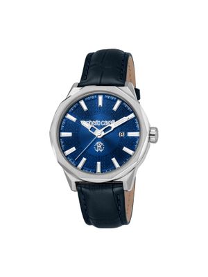 Buy Roberto Cavalli Men Lustro Blue Dial Analog Watch - RC5G086L0025 (M ...
