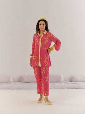 Buy 172 Threads Floral Lily Co-Ord (Set of 2) Online