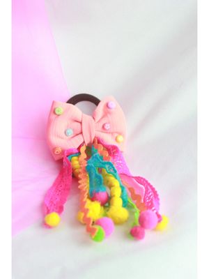 Choko Bow Ties : Buy Choko Kids Peach Embellished Bow Hairtie with ...