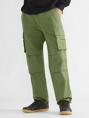 Buy The Souled Store Parachute Combat Moss Mens Cargo Pant (28) Online