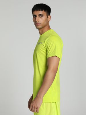 Buy Puma MEN’S RUN VERTICAL Green T-Shirt Online