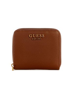 Buy Guess Brown Solid Malva Small Zip Around Wallet Online