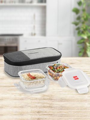 Cello Lunch Essentials : Buy CELLO Delighta Square Borosilicate Lunch ...