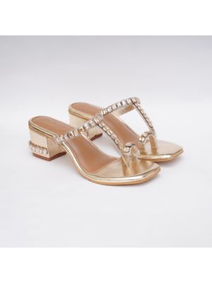 Buy Sole House Gold Sky Diamonds Heels Online