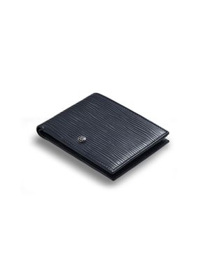 Buy HALDEN Men Navy Blue Leather Textured Wallet Online