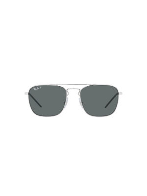 Buy Ray-Ban Silver Sunglasses (0RB3588-Square-Silver Frame-Grey Lens-56 ...