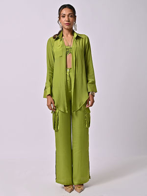 Buy The Missy Co. Koko Green Co-Ord (Set of 3) online