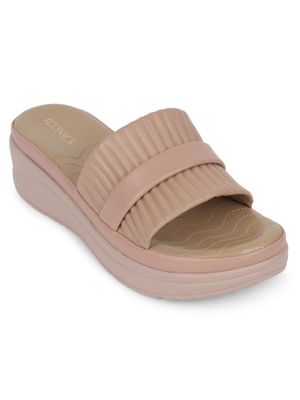 Buy Iconics Beige Women Textured Sandals Online