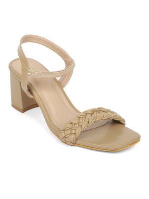 Buy Iconics Beige Women Braided Sandals Online