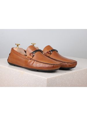 Buy PRIVO Tan Solid-plain Formal Shoes Online
